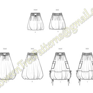 Simplicity 9954 Balloon Cargo Skirts Sewing Pattern Sizes 16-24 S9954 ...