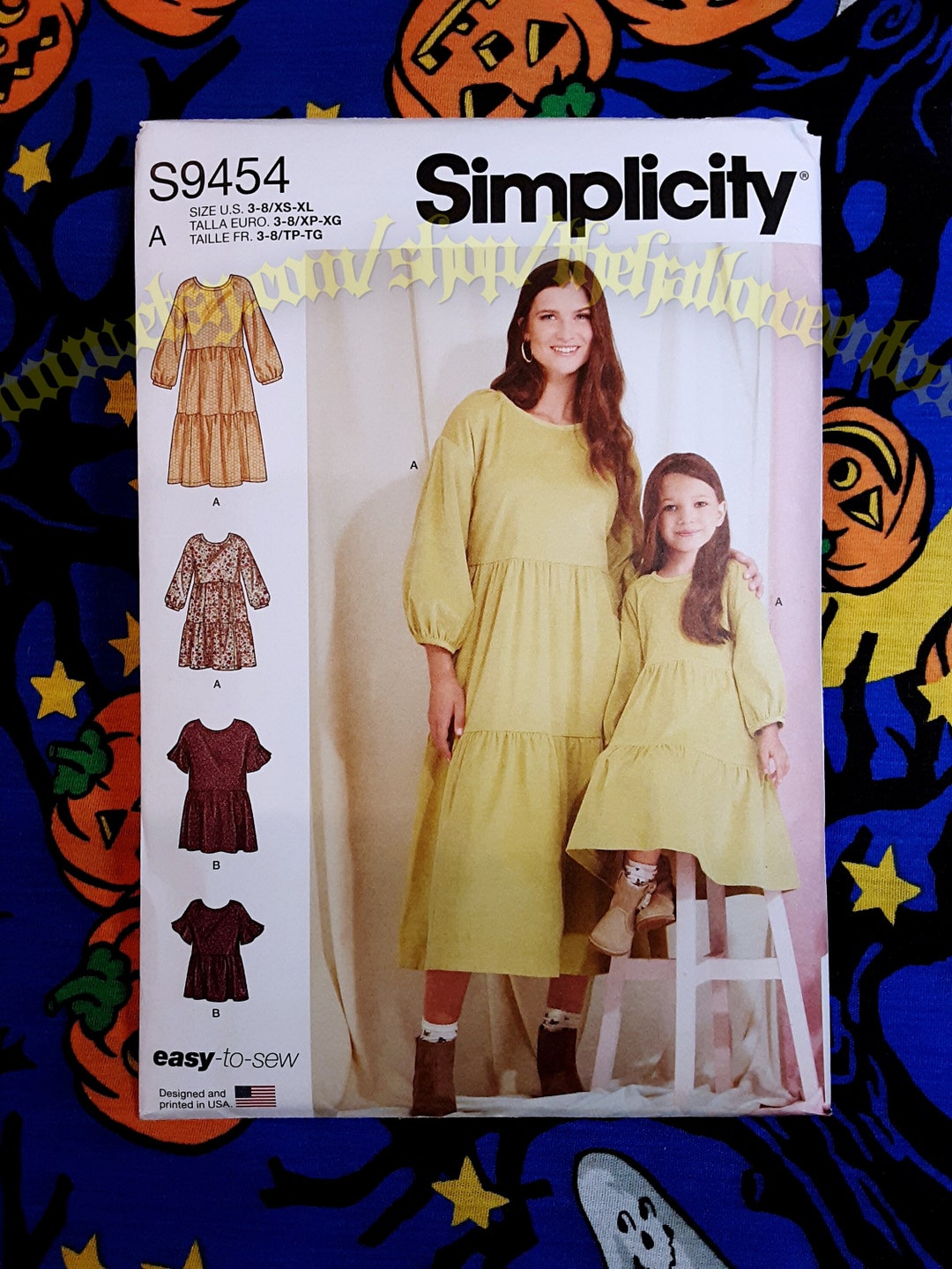 Simplicity 9454 Easy Mom and Me Boho Dresses SEWING PATTERN S9454 - Etsy