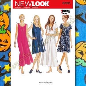 New Look 6352 Sizes 8-18 Dress Sewing Pattern N6352 - Etsy