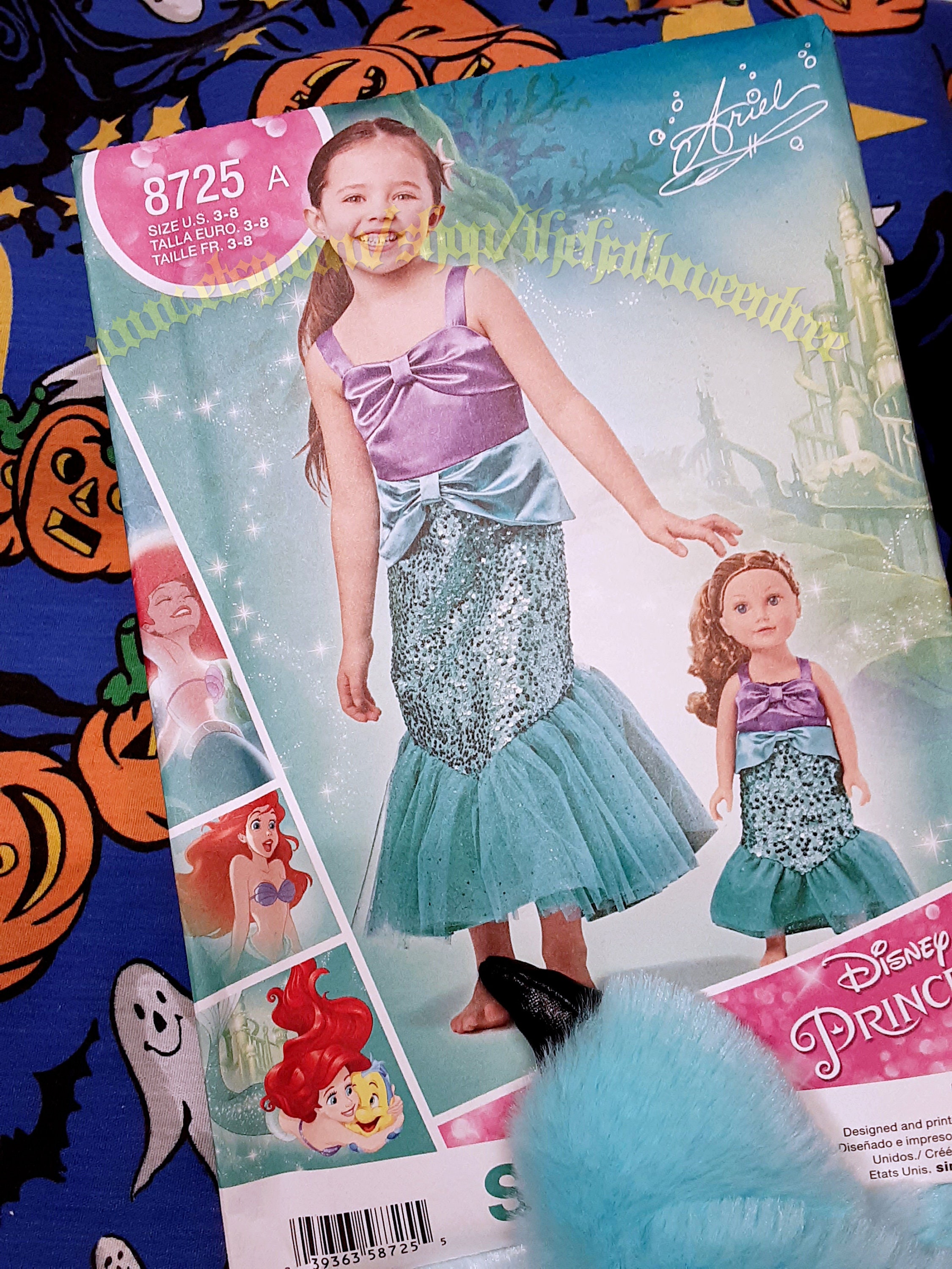 Simplicity 8725 Mermaid Kids and 18inch Doll Sewing Pattern - Etsy