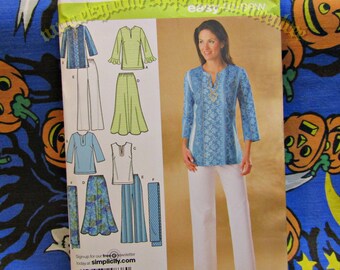 Simplicity S9130 Sewing Pattern Easy to Sew Skirt Pants Tunic | Etsy
