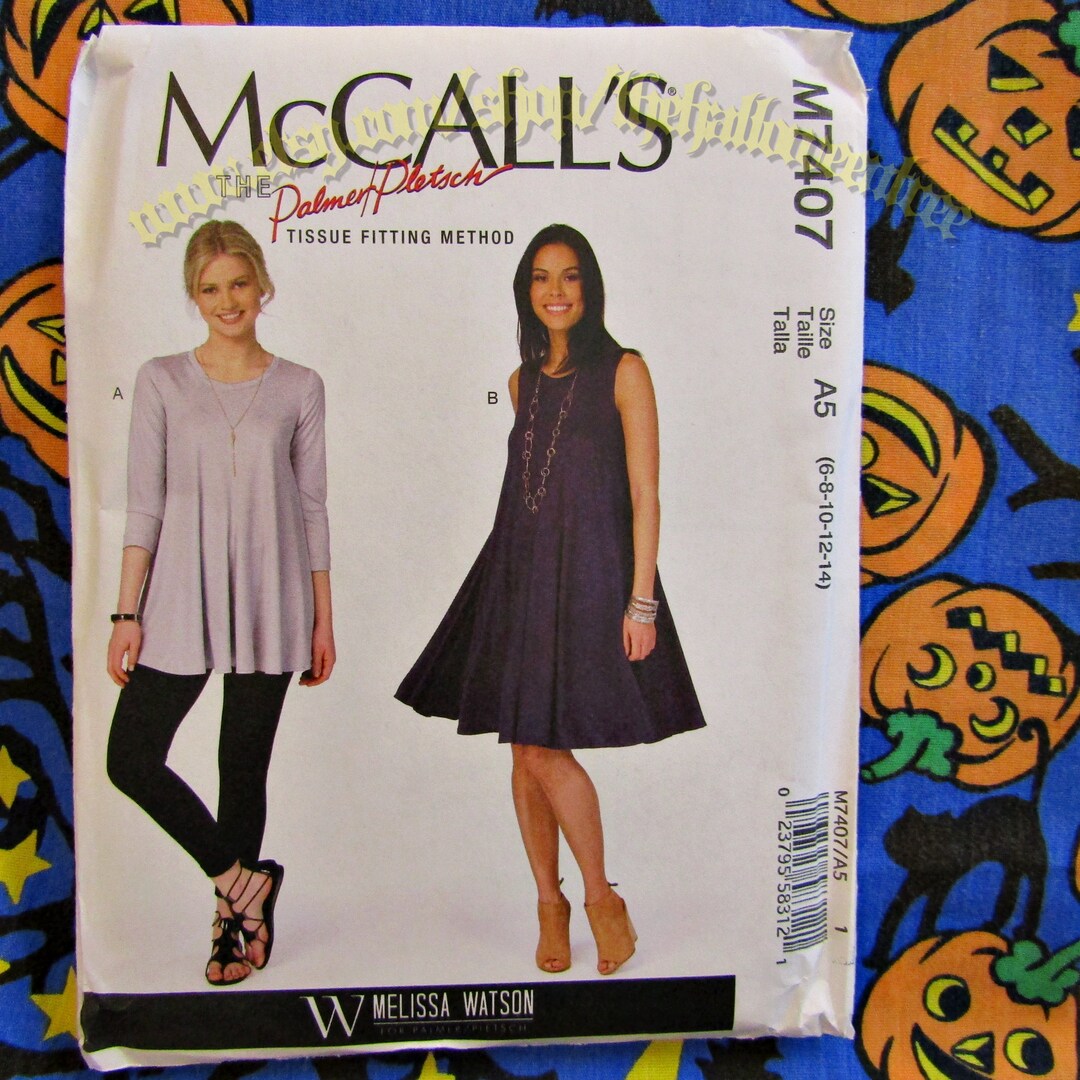 Mccalls 7407 Flared Knit Tunic Top SEWING PATTERN Adult Sizes Small to ...