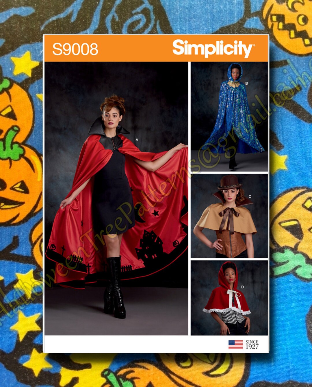 Simplicity 9008 Capes Capelets Hood Collar SEWING PATTERN Sizes S-L ...