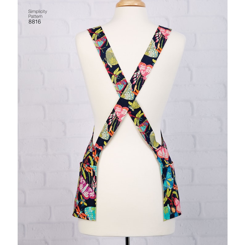 Simplicity 9409 Apron Dress Smock Sewing Pattern Sizes XS-XL S8816 9409 ...