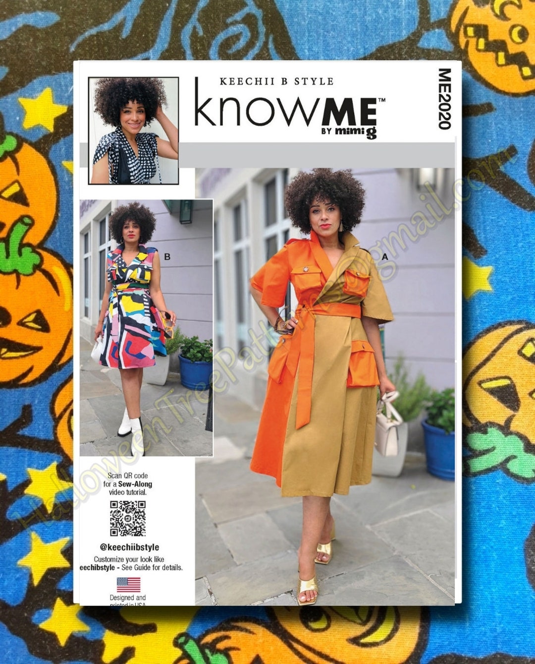 Knowme ME2020 Wrap Dress Sewing Pattern Misses Sizes 10-18 Know Me 2020 ...