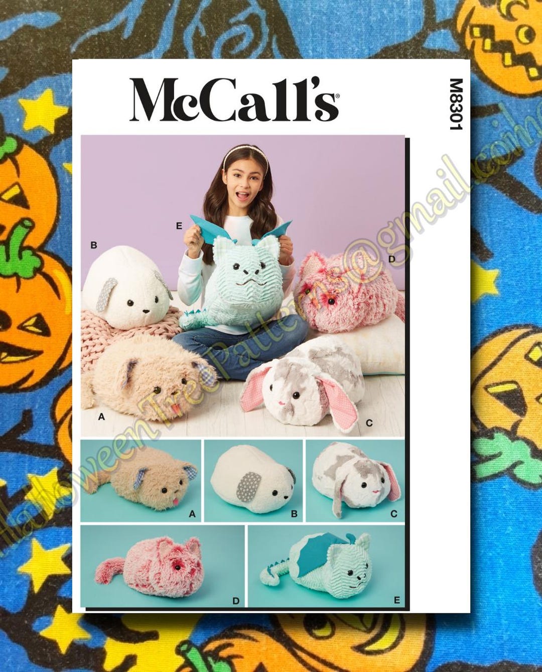 Mccalls 8301 CHONKY Plushies Stuffed Animal Sewing Patterns M8301 ...