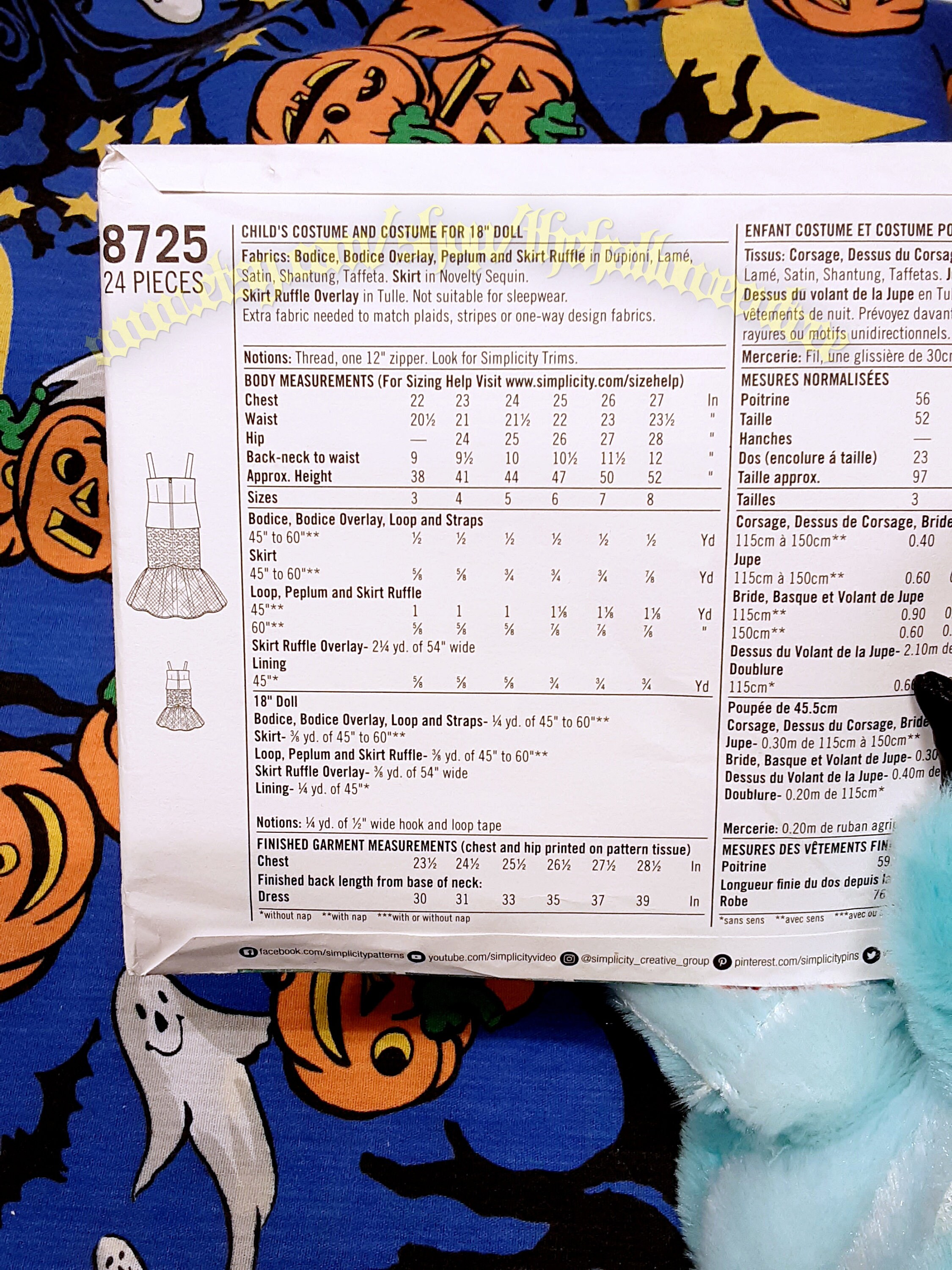 Simplicity 8725 Mermaid Kids and 18inch Doll Sewing Pattern - Etsy