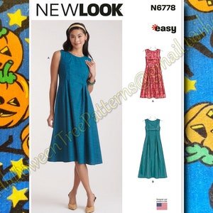 New Look 6778 Dress Sewing Pattern Sizes 10-22 N6778 - Etsy