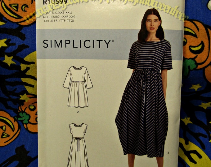 Simplicity Sewing Pattern S9140 Misses' Relaxed Pullover Dress - Etsy