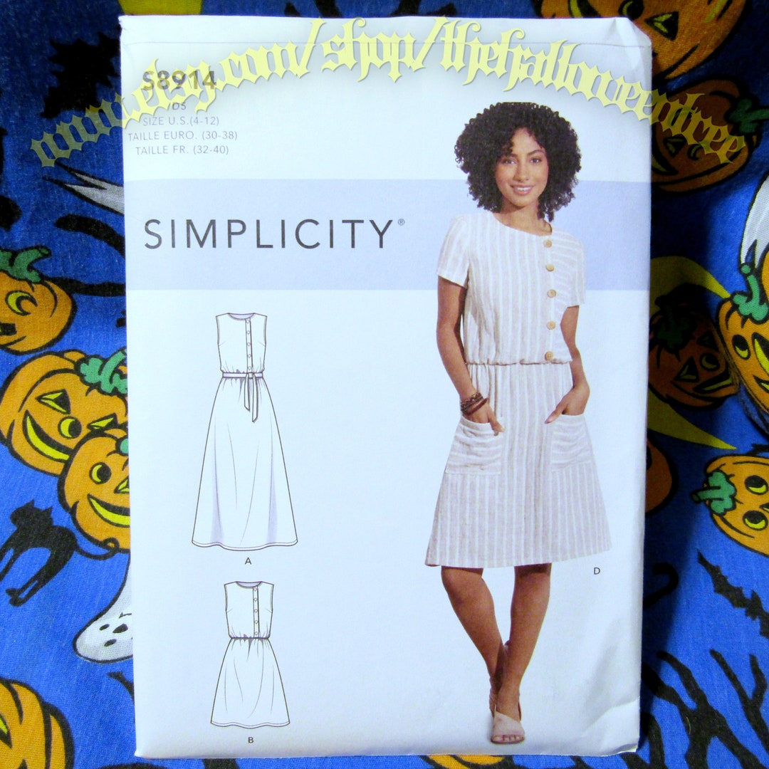 Simplicity 8914 Dress Sewing Pattern Sizes 4-12 New UNCUT S8914 - Etsy