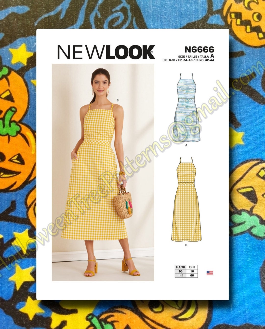New Look N6666 Fitted Bodice Dresses Sewing Pattern Sizes 6-18 6666 - Etsy