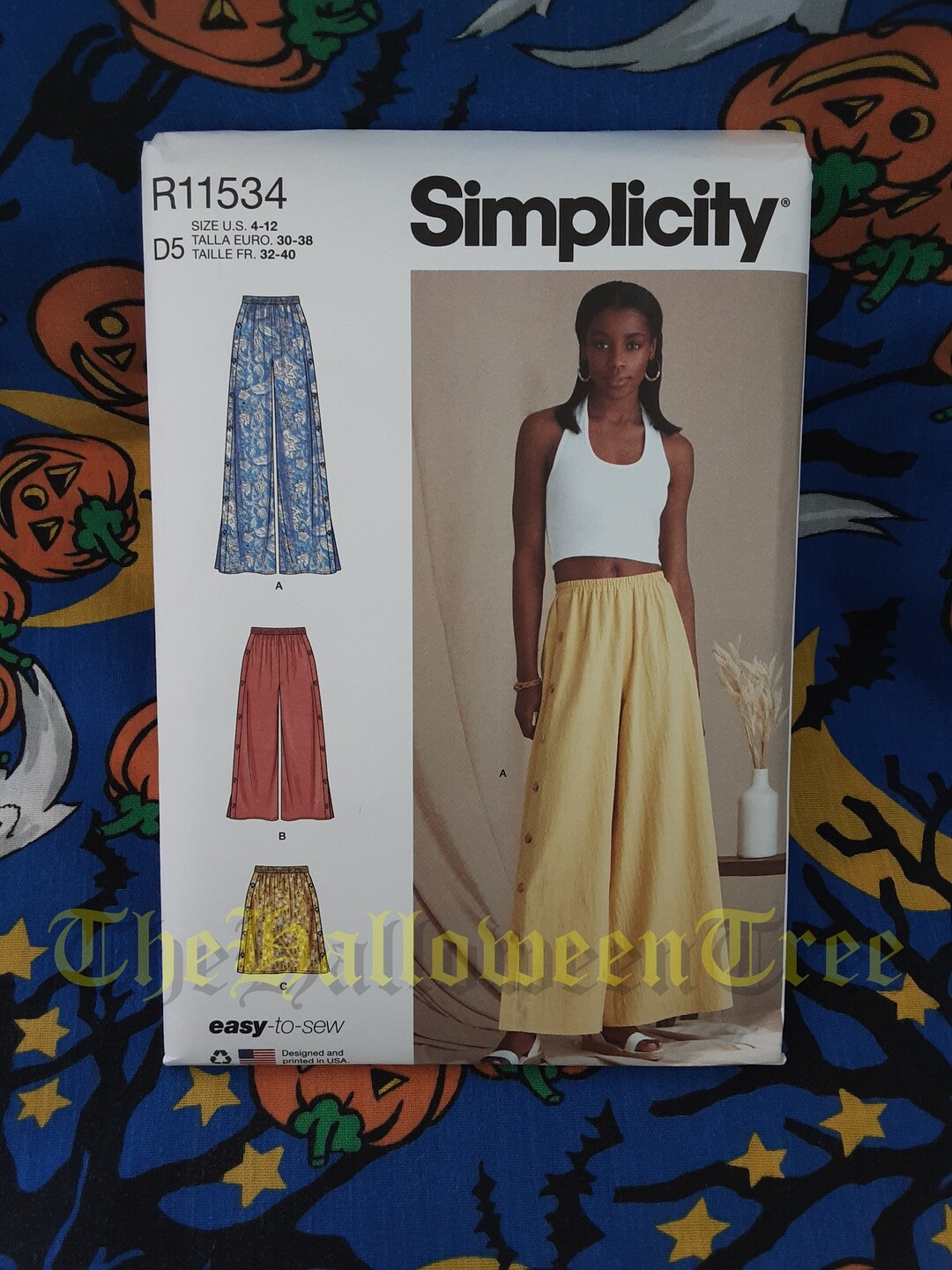 Simplicity 9608 R11534 4-12 Palazzo Pants Skirt in Various Lengths ...