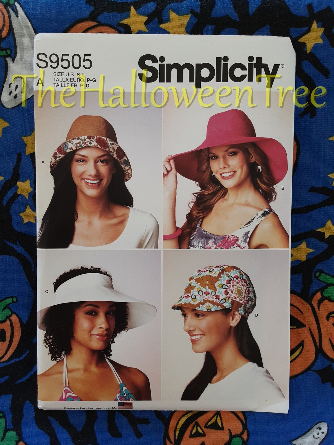Simplicity 9505 Hats Sunhats Visor Brim Sewing Pattern Set S9505 - Etsy