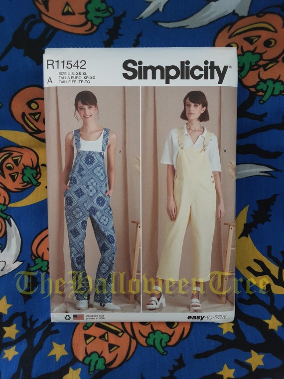 Simplicity 9590 Overalls Sewing Pattern XS-XL S9590 Aka R11542 - Etsy