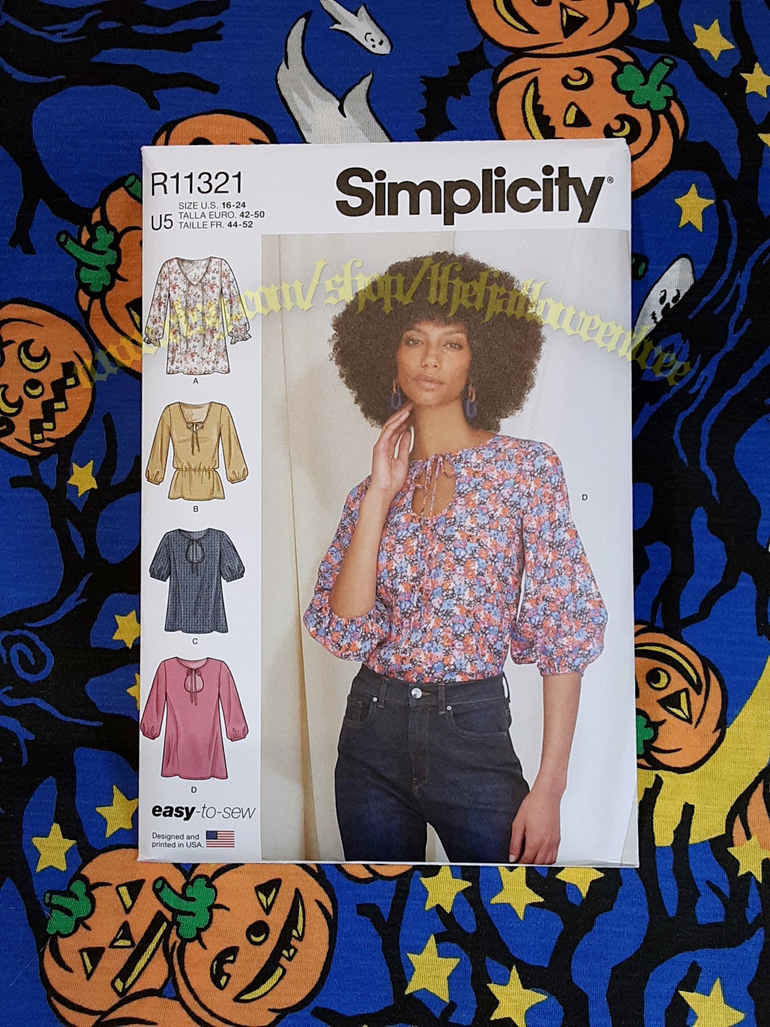 Simplicity 9469 R11321 Blouse Top Peasant Style Sewing Pattern Sizes 16 ...