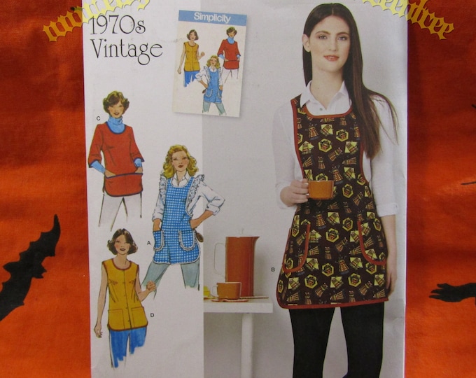 Simplicity 8152 Vintage Style Apron Sewing Pattern Adult Sizes Extra ...