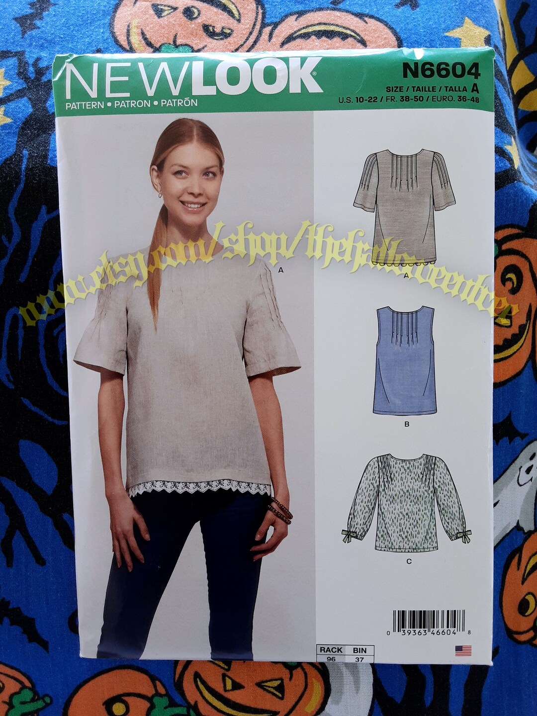 New Look 6604 Blouse Top Boho Farmhouse Summer Blouse Sewing Pattern ...