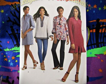 Simplicity 1461 Kurta Tunic Top Simple Boho Sewing Pattern Sizes 10-18 ...