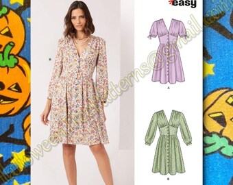New Look 6694 Dresses Tiered Sewing Pattern Sizes 6-16 - Etsy