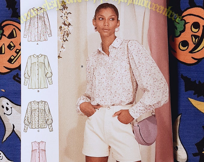 Simplicity 9467 R11323 Boho Blouse Top Sewing Pattern Sizes 6-14 S9467 ...