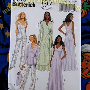 Butterick 5963 Sleepwear Robe Pajamas Sewing Pattern Sizes 6-14 B5963 ...
