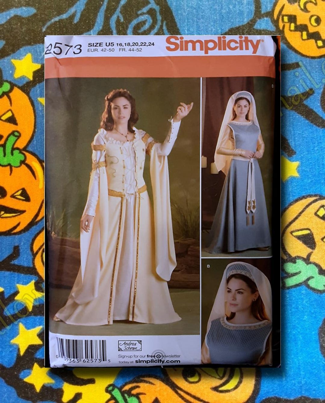 Simplicity 2573 Renaissance Gown Dress Sewing Pattern Sizes 16-24 S2573 ...