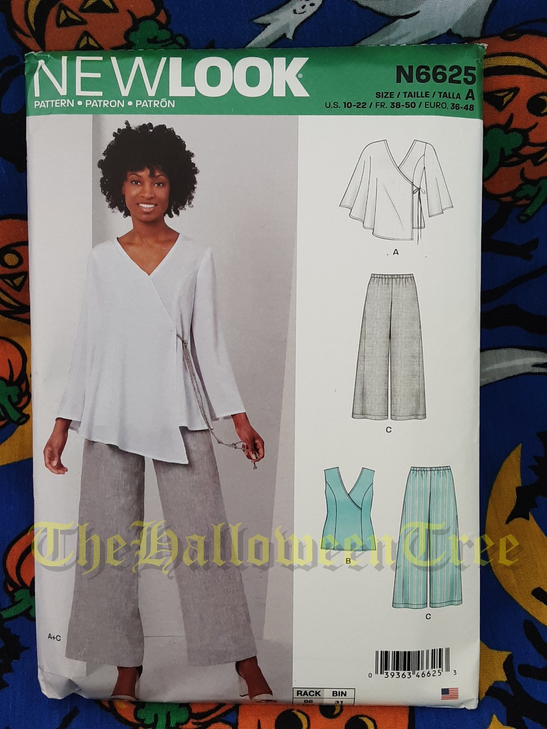 New Look 6625 Wrap Top Blouse and Pants Sewing Pattern Sizes 10-22 - Etsy