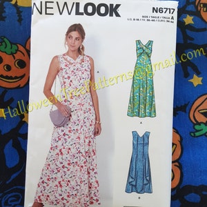 New Look 6717 Sizes 8-18 Knit Dress Sewing Pattern N6717 - Etsy