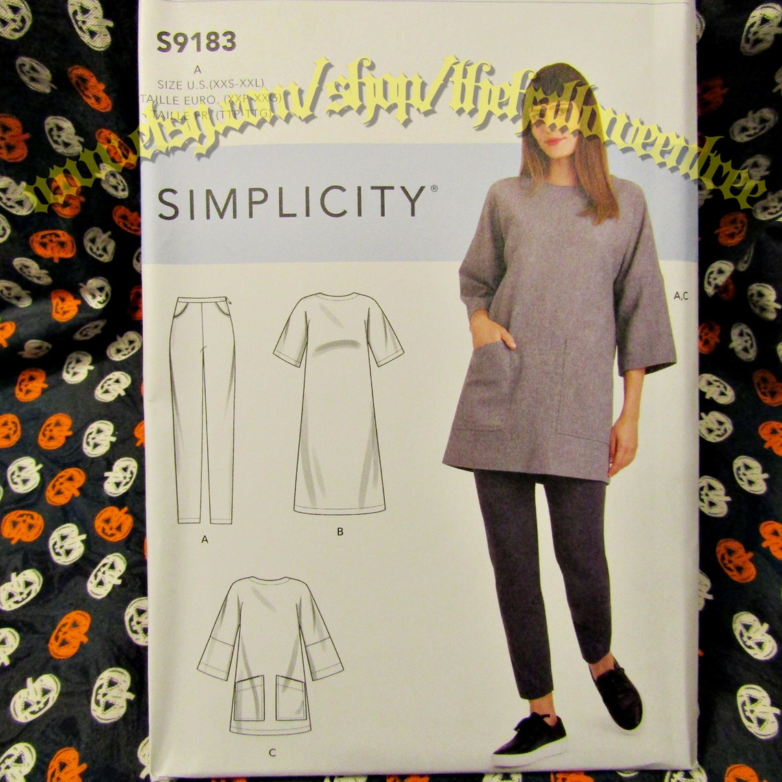 Simplicity 9183 Tunic Dress and Leggings Sewing Pattern - Etsy