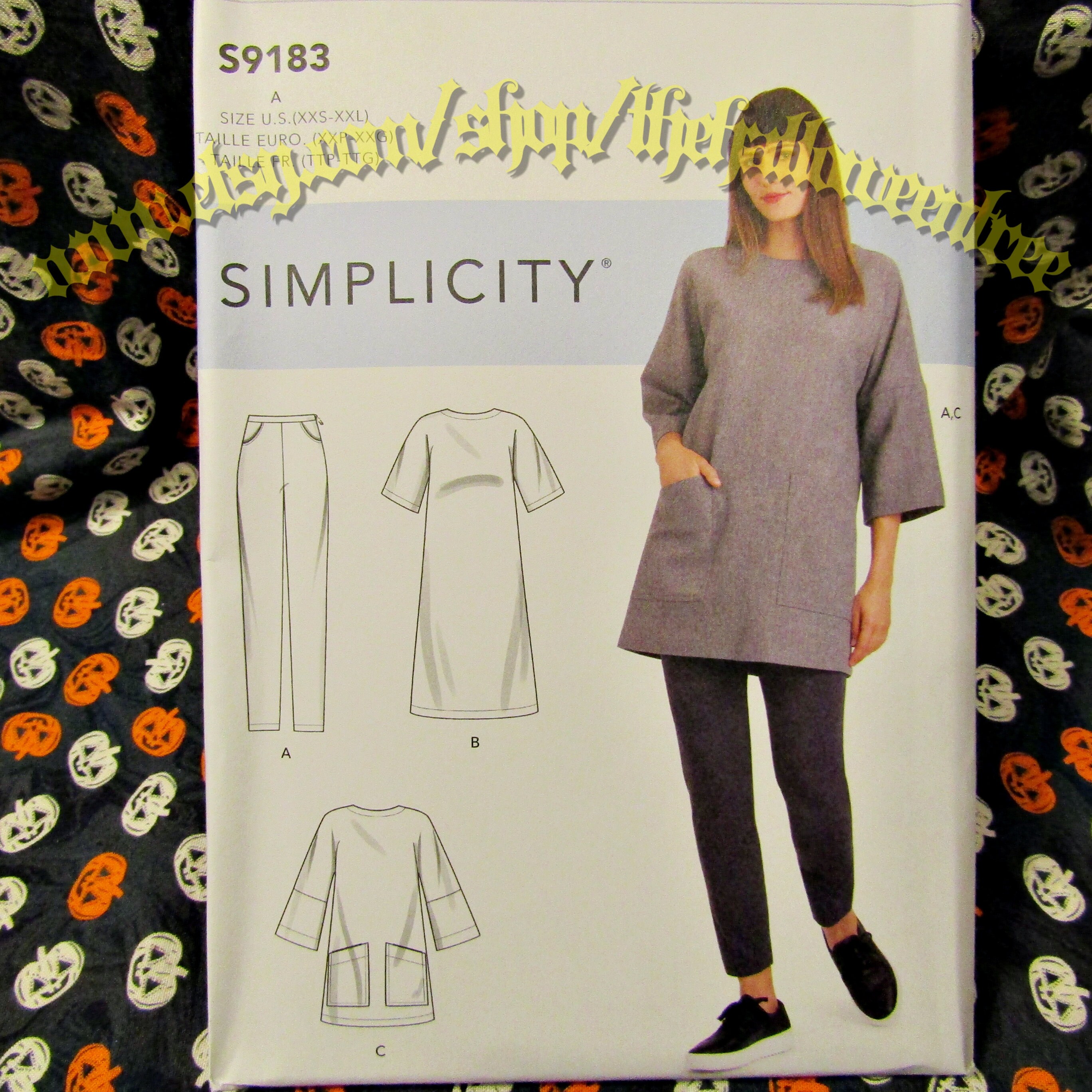 Simplicity 9183 Tunic Dress and Leggings Sewing Pattern | Etsy
