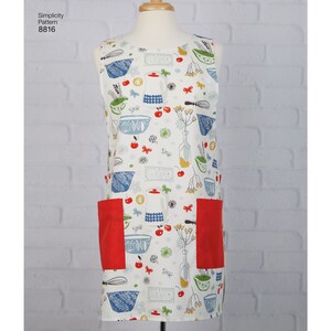 Simplicity 9409 Apron Dress Smock Sewing Pattern Sizes XS-XL S8816 9409 ...