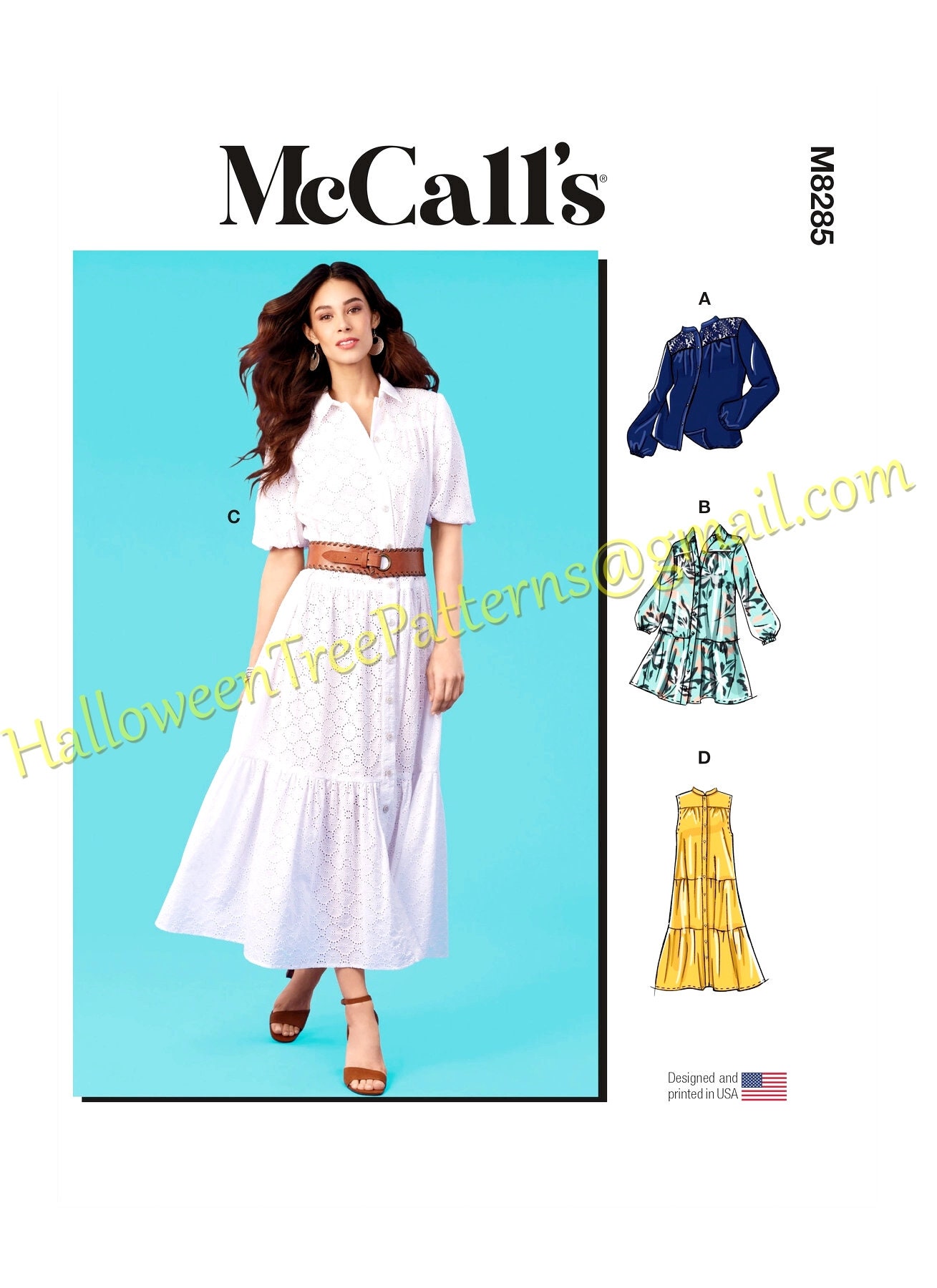 Mccalls 8285 Tiered Boho Dresses Sewing Pattern Sizes XS-M - Etsy