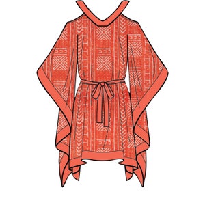 Simplicity 8937 Caftan Beach Wrap Dress Sewing Pattern Includes Adult ...