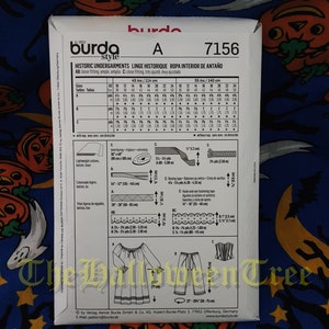 Burda Style 7156 Historical Undergarments Sewing Pattern B7156 - Etsy