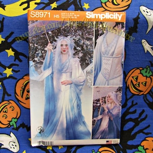 Simplicity 8971 Fairy Princess Witch Dress Gown Costume Sewing Pattern ...