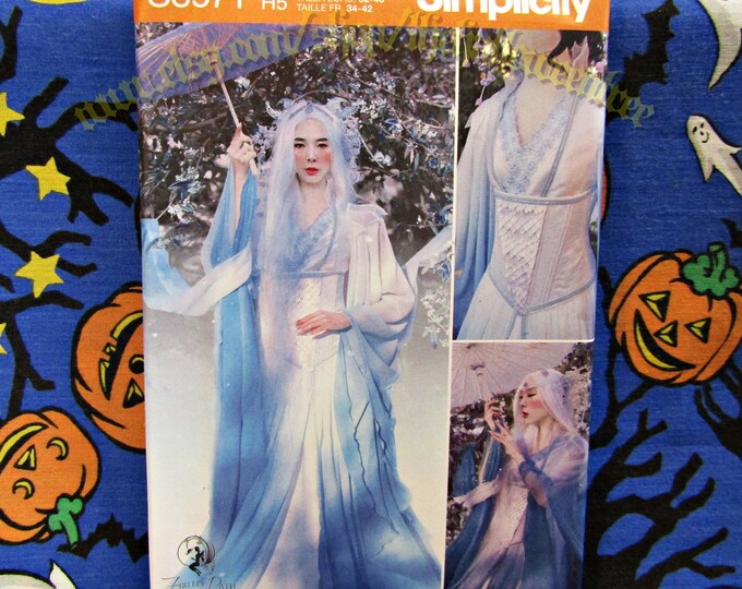 Simplicity 8971 Fairy Princess Witch Dress Gown Costume Sewing Pattern ...