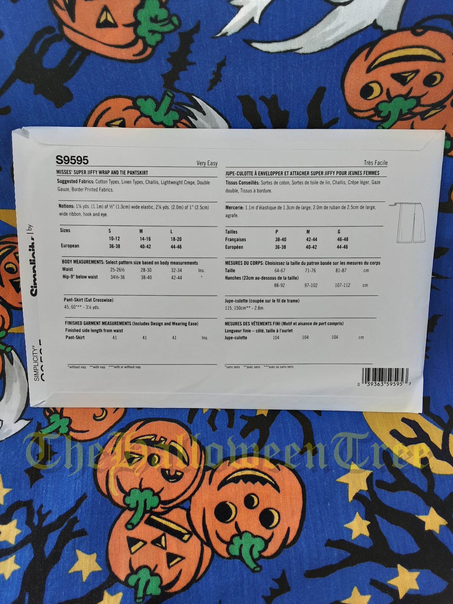 Simplicity 9595 Wrap Pants Sewing Pattern Tie Pantskirt - Etsy