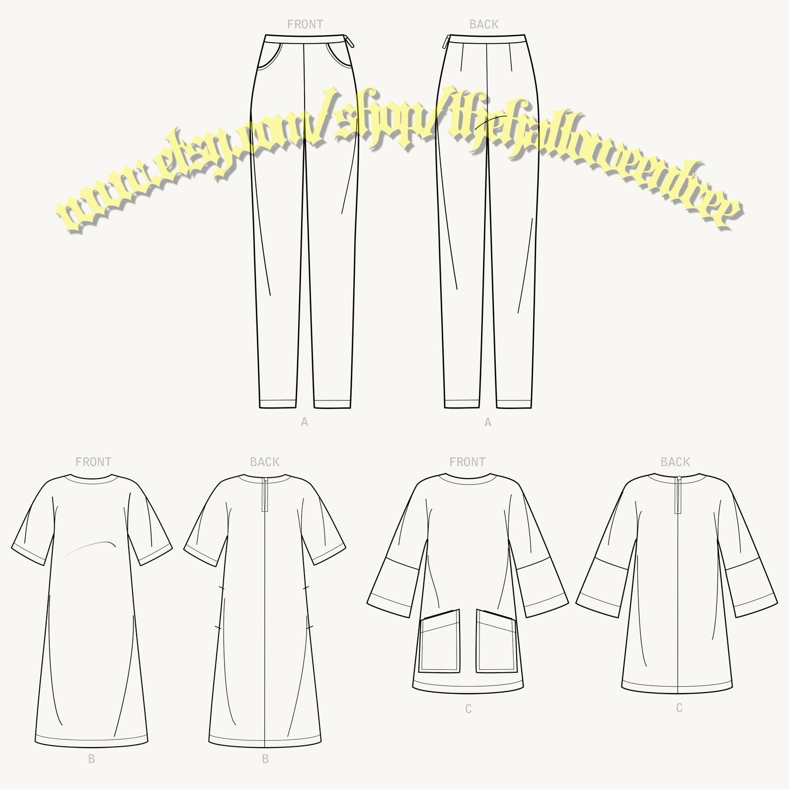 Simplicity 9183 Tunic Dress and Leggings Sewing Pattern - Etsy