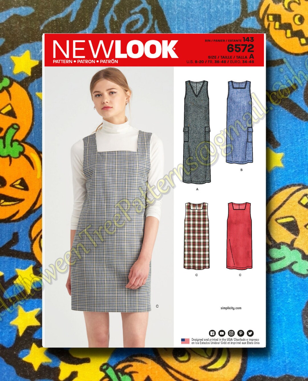 New Look 6572 Simple Jumper Dress Sewing Pattern Sizes 8-20 N6572 - Etsy