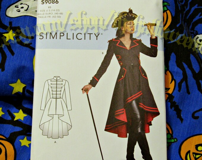 Misses' Steampunk Costume Coats Simplicity Sewing Pattern S9086 - Etsy