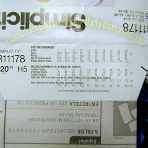 Simplicity 9377 Skirt Sewing Pattern Pleated Length Options Sizes 16-24 ...