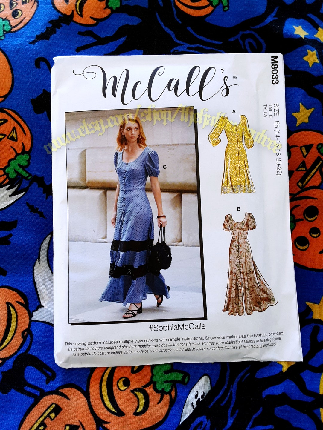 Mccalls 8033 Dress Sewing Pattern Sizes 14-22 E5 M8033 - Etsy