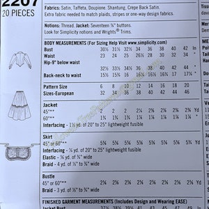 Simplicity 2207 Renaissance Medieval Dress 3pc Gown UNCUT Sewing ...