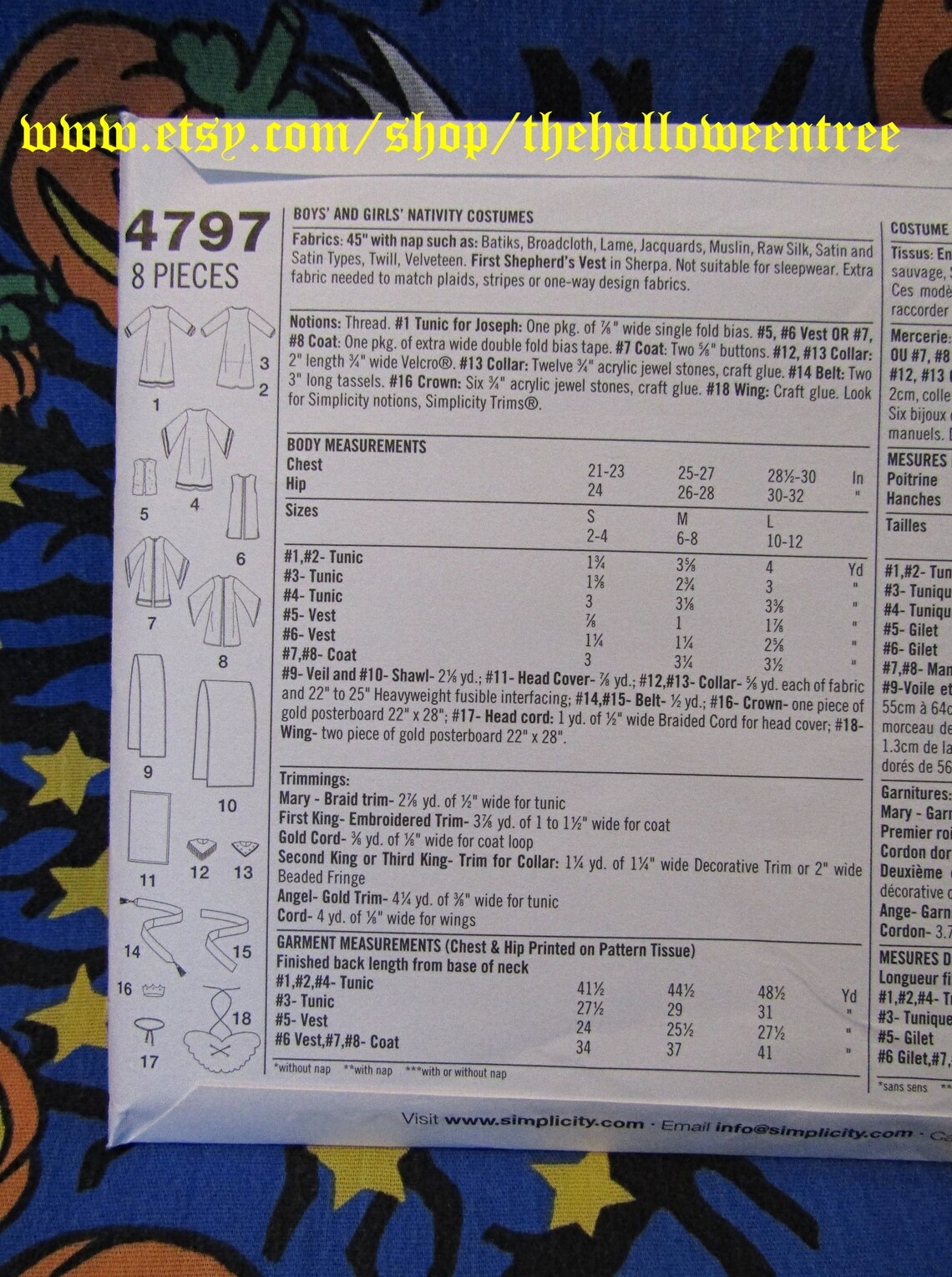 Simplicity 4797 Sewing Pattern KIDS Roman Easter Passion Play - Etsy