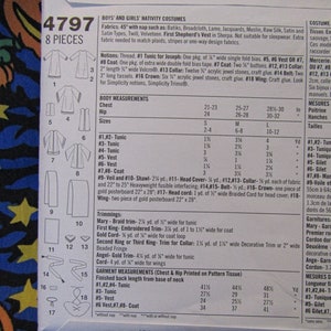 Simplicity 4797 Sewing Pattern KIDS Roman Easter Passion Play Costume ...