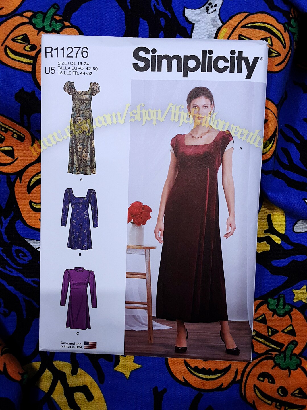 Simplicity S9453 A-line Empire Dress Sewing Pattern Sizes 16-24 9453 ...