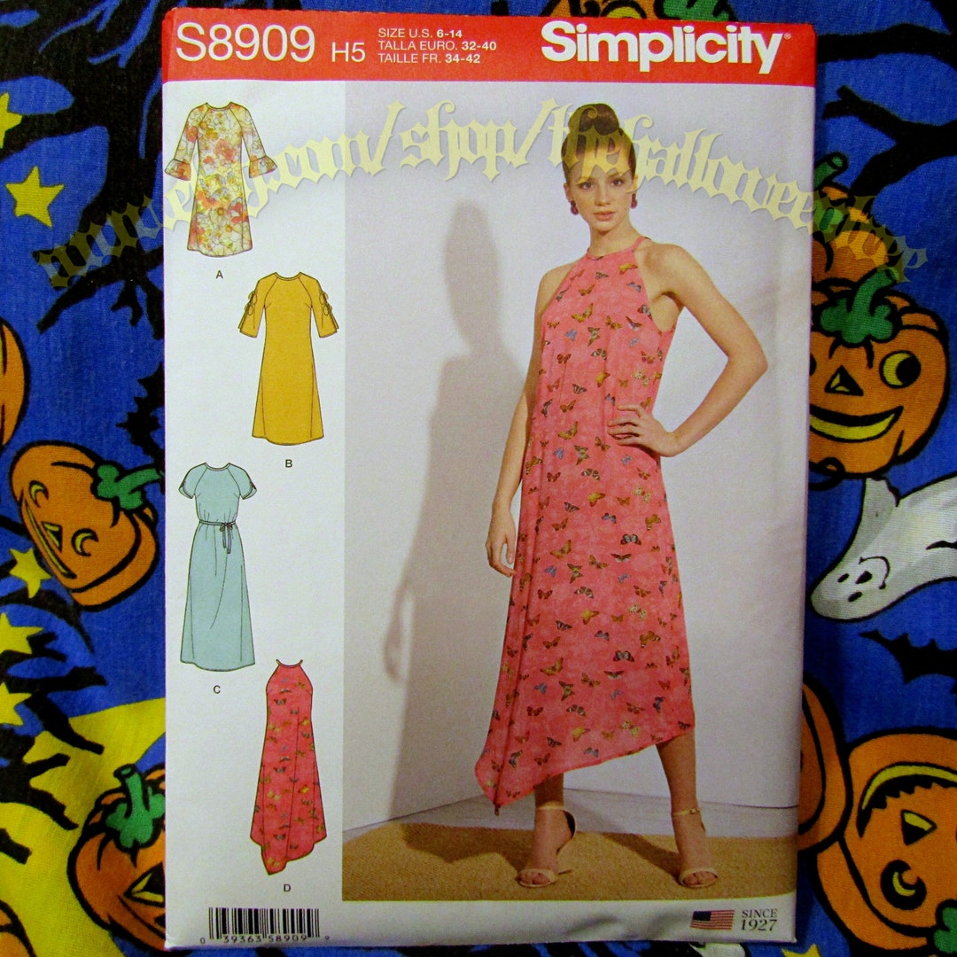 Simplicity S8909 Easy Breezy Dress Beach Wrap Sewing Pattern Misses ...