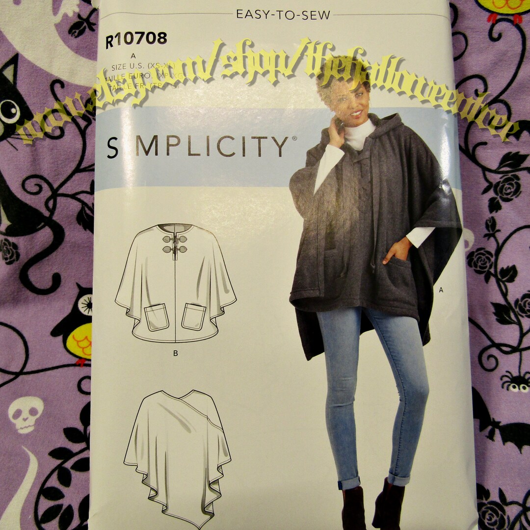 Simplicity 8517 Set of Ponchos SEWING PATTERN One Size S8517 - Etsy