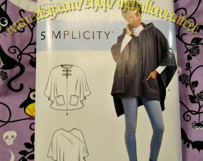 Simplicity 8517 Set of Ponchos SEWING PATTERN One Size S8517 - Etsy