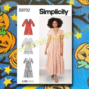 Simplicity 9702 Farmhouse Dress Sewing Pattern Sizes 18-26 S9702 R11704 ...